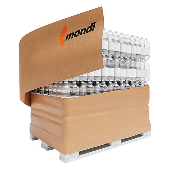 Less climate impact with Mondi paper for wrapping pallets