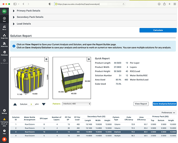 Cape Pack palletization software