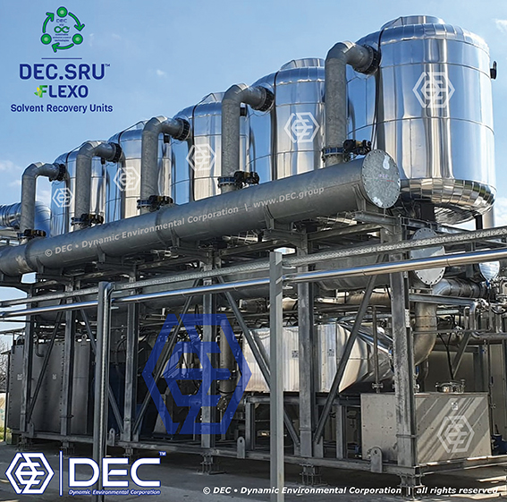 DEC.SRU-Flexo™: Solvent Recovery Units for the FLEXO printing